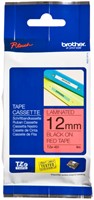 Labeltape Brother P-touch TZe-431 standaard 12mm zwart op rood Van de Ven